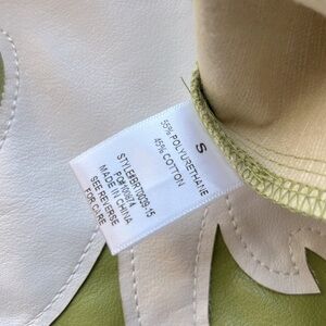 Jackets & Coats | New Urban Cowboy Avocado Green And White Stitch Faux ...